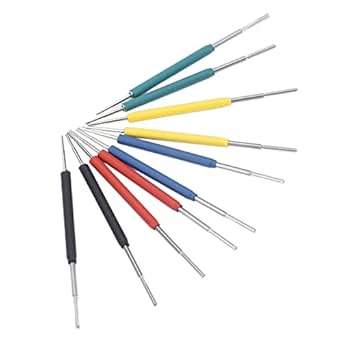 Kadimendium 10Pcs Mini Grabber SMD IC Test Hook Clips Probes Silicone ...