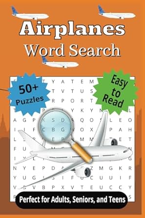 Airplanes Word Search Book: An Airplane Themed Word Find Puzzle for ...