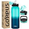 Amazon.com: GOPPUS 40 oz Insulated Water Bottle With Straw Stainless ...