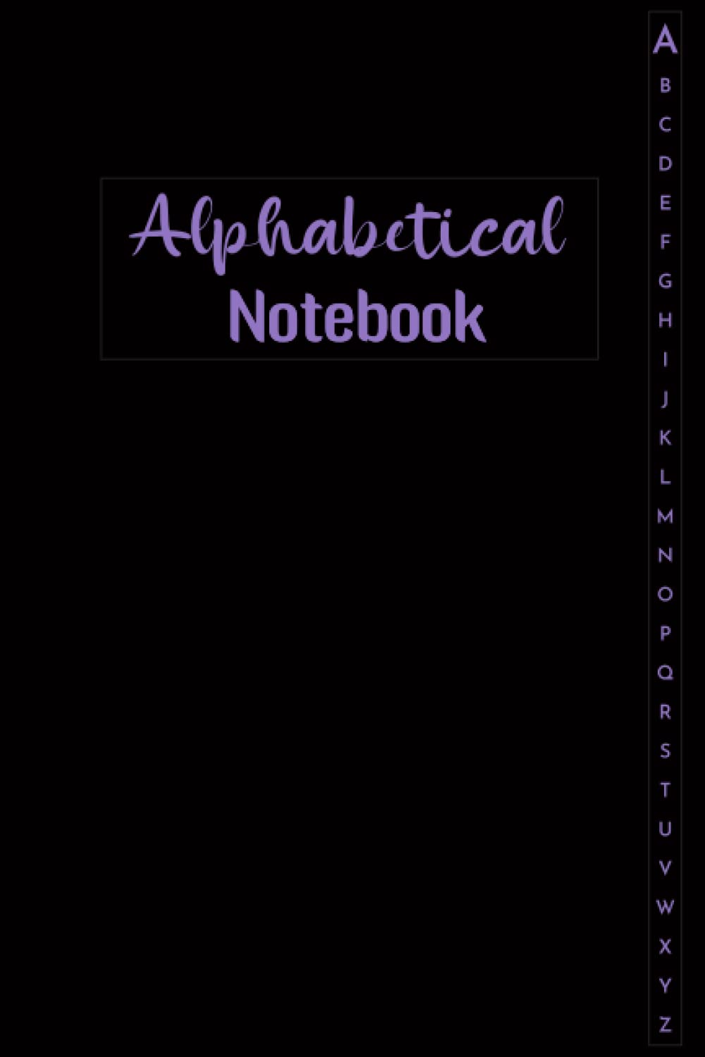 A to A Notebook A5: A-Z Lined Notebook With Alphabetical Tabs Printed ...