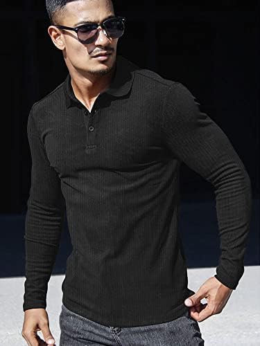 Amazon.com: Muscle Cmdr Men's Muscle Polo Shirts Stretch Quick Dry Tee ...