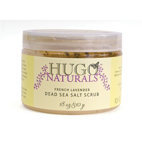 Amazon.com : Hugo Naturals Body Scrub, French Lavender and Dead Sea ...