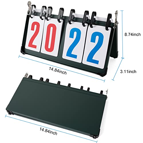Snapklik.com : Portable Table Top Metal Scoreboard Flipper, Multi ...