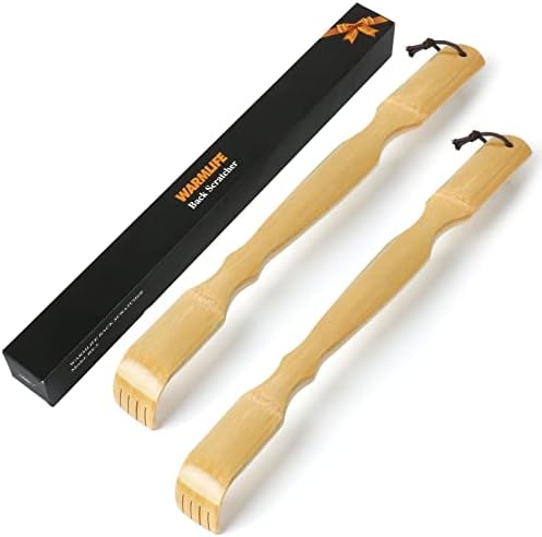Amazon.com: Renook Bamboo Wooden Back Scratcher, 17" Natural Handmade ...