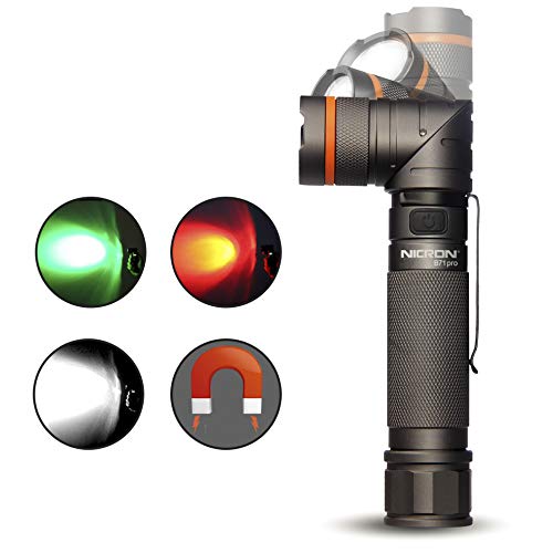 NICRON B71Pro 950 Lumen CREE White Green RED 3 Color Mode Adjustable ...
