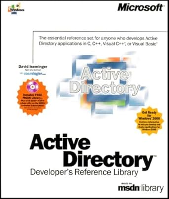 Microsoft Active Directory Developer's Reference Library (Dv-Mpe ...