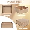 Amazon.com: Ksdhotware 6'' x 3'' Deep Square Cake Pan Baking Mold, Non ...