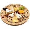 Amazon.com | Permaggio Wine Pairing Cheese Board and Knife Set, Wine ...