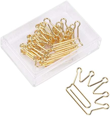 Amazon.com : 12pcs Gold Paper Clips, Electroplating Metal Arrow Shaped ...
