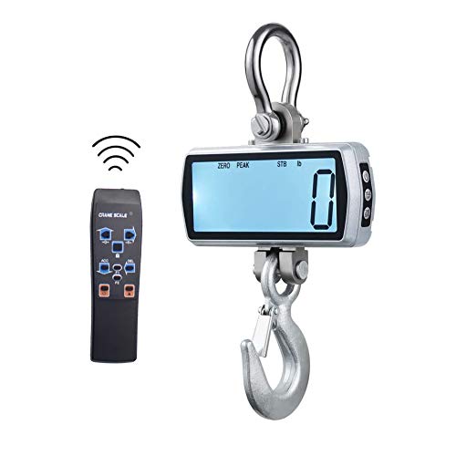 Toplionace 1000KG 2000LBS 1T Aluminum Digital Crane Scale Heavy Duty ...