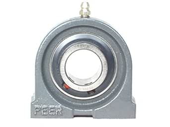 Peer Bearing UCPAS206-20 Pillow Block, Tapped Base, Cast Iron Housing, US Dimensions, Wide Inner ...