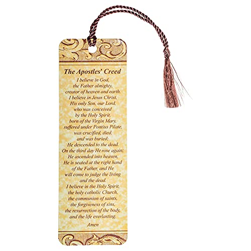 Snapklik.com : The Apostles Creed Watercolor Gold Tone Cardstock Tassel ...
