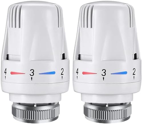 Litensh 2PCS Thermostatic Radiator Head, TRV M30x1.5 Radiator ...