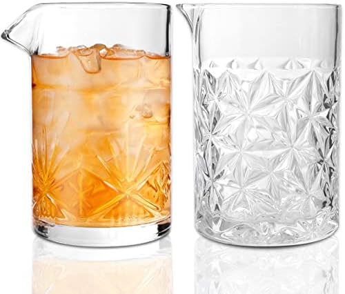 Amazon.com: Mixology & Craft 24oz Crystal Cocktail Mixing Glass ...