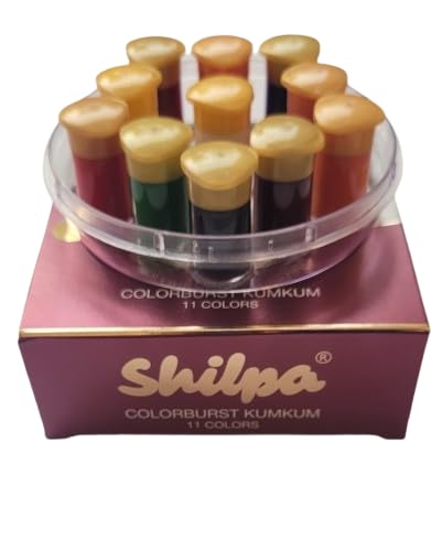 Shilpa Kumkum Color Burst Multi-Colored 11 Shades Liquid Bindi (Liquid ...