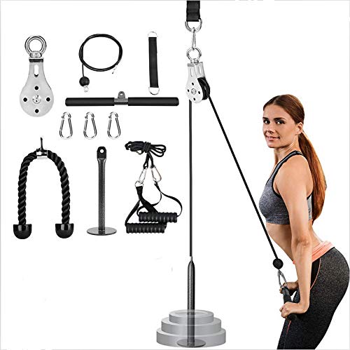 Elikliv Fitness Pulley Cable System With Short Pole Tricep Pulley ...