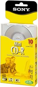 Sony CDR Mini Disc 22-min 200 MB-w (10 Unidades) (Descontinuado por el ...