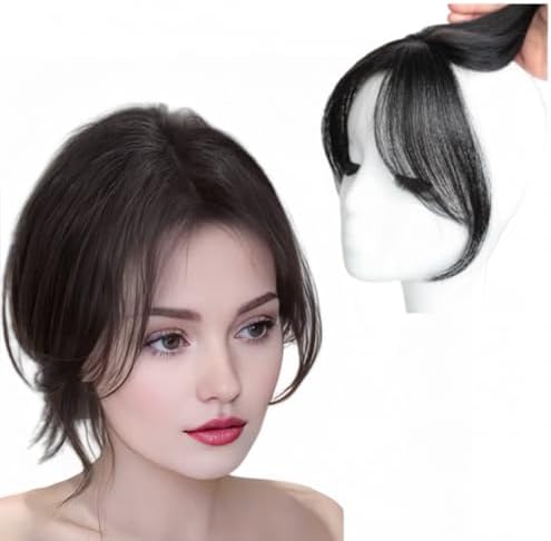 Amazon.com : Anemone Natural Human Hair Bangs Side Fringe for Women ...