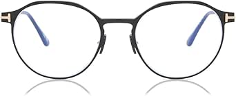 Amazon.com: Tom Ford Eyeglasses FT 5866 -B 002 Matte Black, Shiny Rose ...