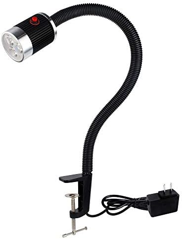 Gooseneck LED Light, Clamp Gooseneck Light 900 Lumen 120 Volt Fixed ...