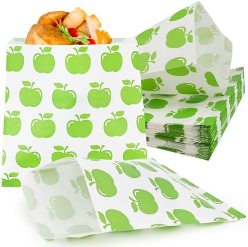 Amazon.com: Shindel 100PCS Paper Sandwich Bags, Paper Snack Bags Reused ...