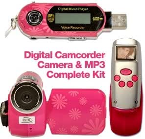 Amazon.com : Cyber Gear Pink Camcorder, Camera and MP3 Player : Camera ...