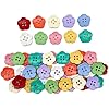 Amazon.com: CANDEOLA 50-Pcs 11/16" Flower Resin Buttons | Bulk Assorted ...