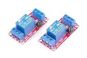 Amazon.com: KNACRO 2Pcs 5V 1-Channel Relay Module with Optocoupler ...