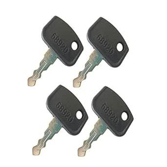 Amazon.com: FridayParts 4pcs 68920 Ignition Key Compatible for Kubota ...