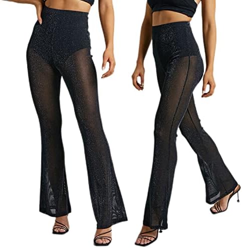 Women's Sexy Rave Chaps Sheer Mesh Buckles Bottomless Pants High Waist ...