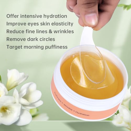 MINISO 30 Pairs Super Hydrating Collagen Under Eye Patches, Dark ...