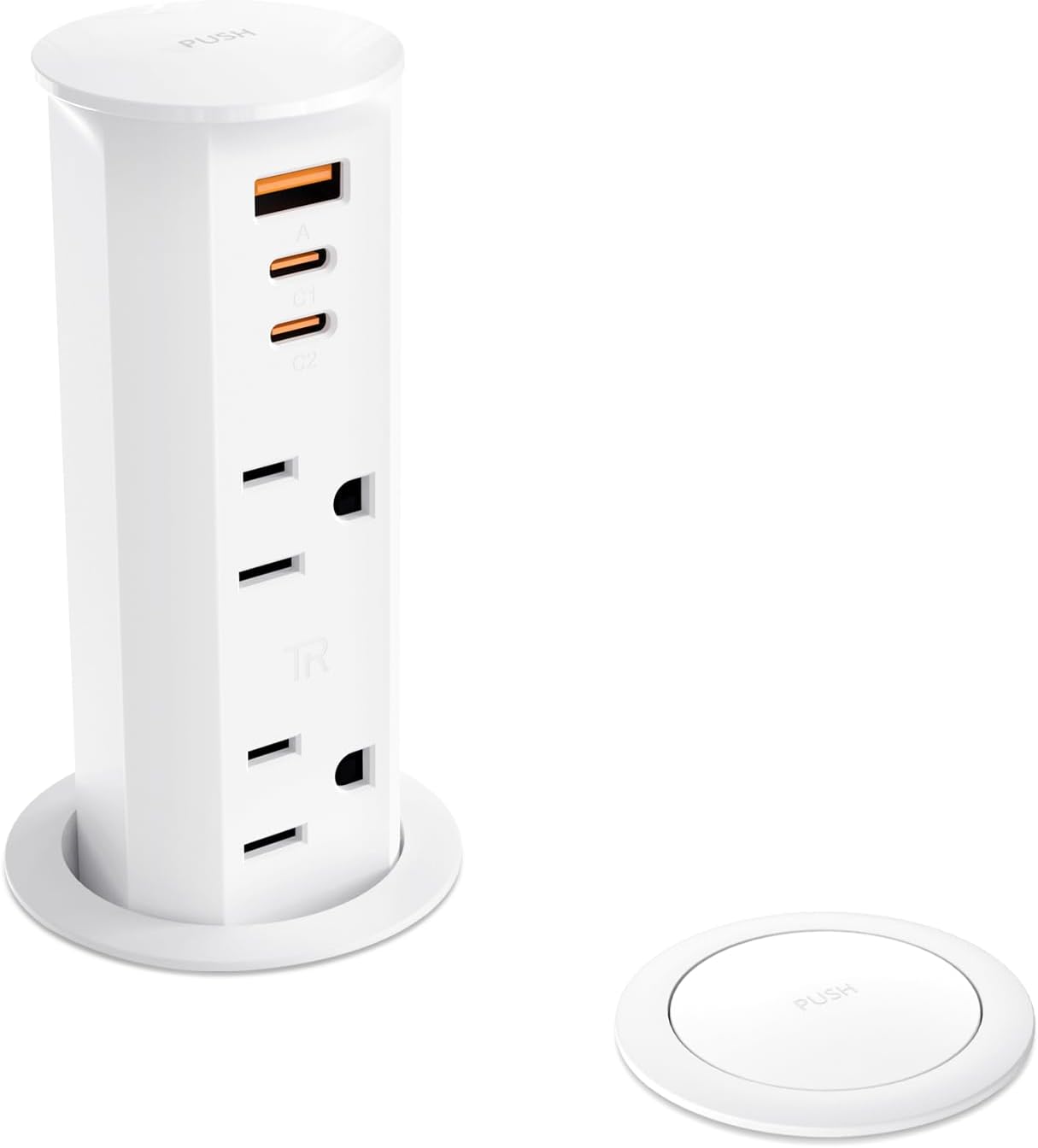 Amazon.com: 2 Inch Pop Up Outlet for Countertop,Power Grommet 2-inch ...