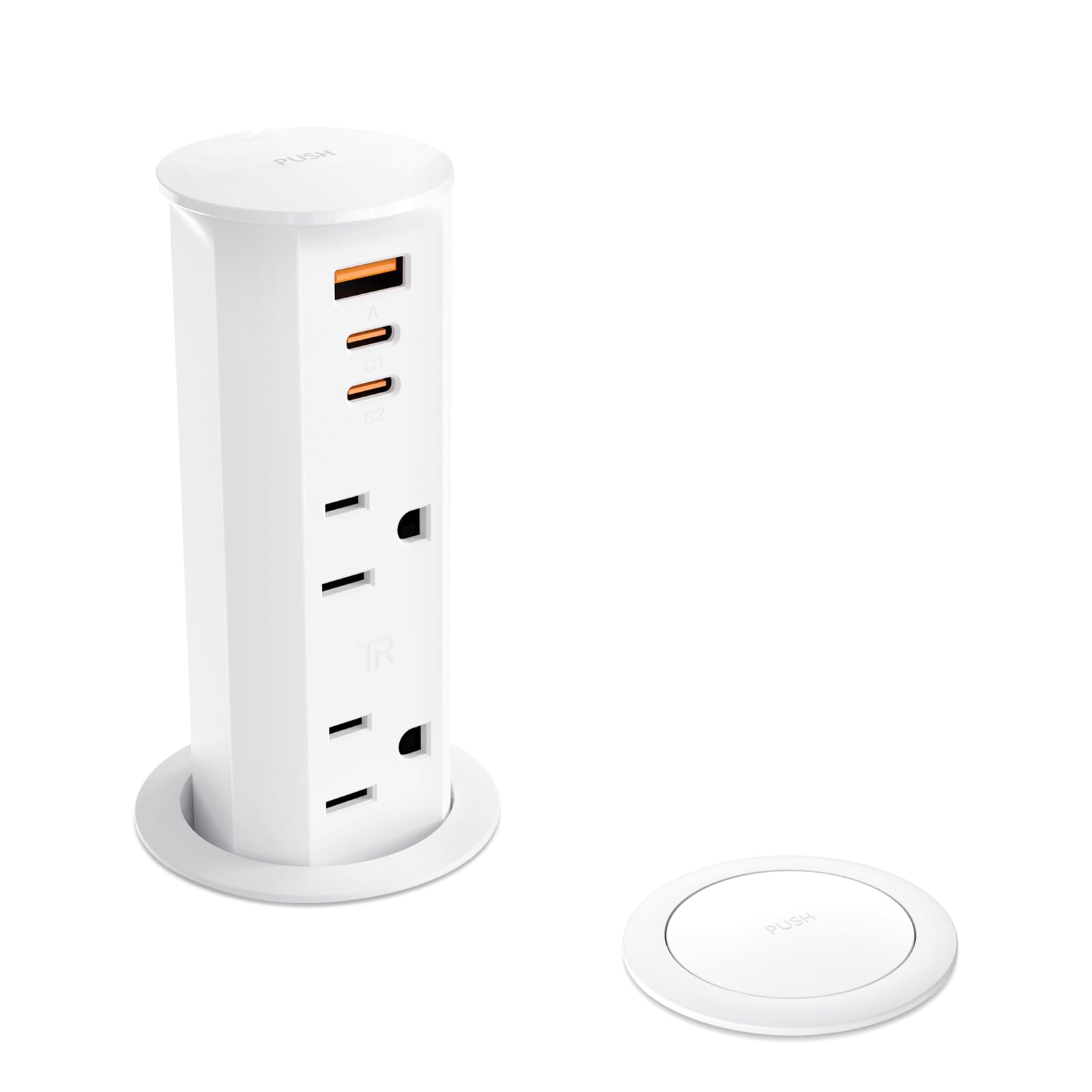 Amazon.com: 2 Inch Pop Up Outlet for Countertop,Power Grommet 2-inch ...