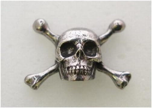 Hoardersworld Pirate Skull and Cross Bones Pin Badge in Fine English ...