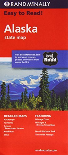 Easy To Read: Alaska State Map (Rand McNally Easy to Read!) by Rand ...