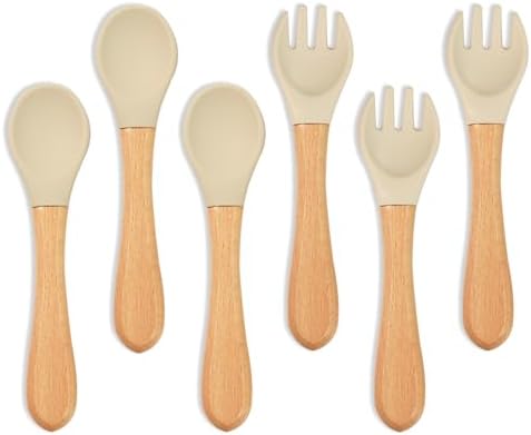 Amazon.com: LITTLE RAWR Silicone Baby Spoons and Forks, Toddler ...