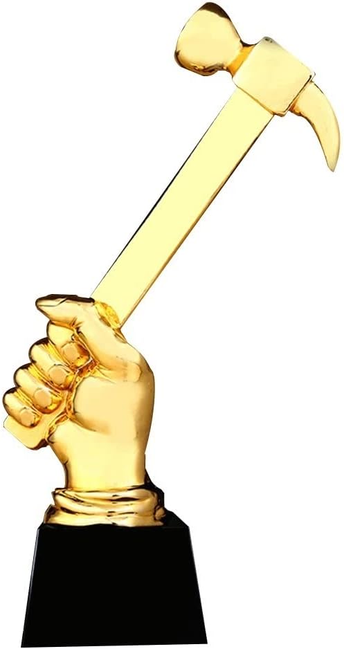 Amazon.com: Golden Trophy Gold Cup Award Trophy Hammer Trophy Craftsman ...