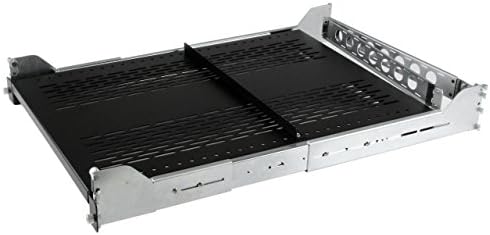 Amazon.com: StarTech.com 2U Vented Sliding Rack Shelf w/ Cable ...