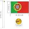 Amazon.com: WXTWK 12 Pack Portugal Flag Portuguese Desk Flag Small Mini ...