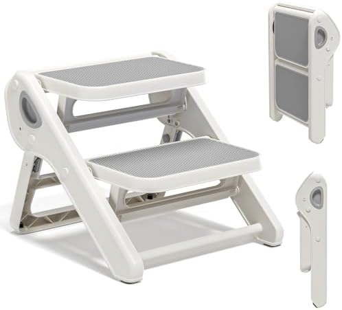 Amazon.com : MoreFeel Foldable Toddler Step Stool for Bathroom Sink - 2 ...