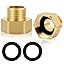flintronic 1" Female to 3/4" Male BSP Thread Brass Hex Bushing Reducing ...