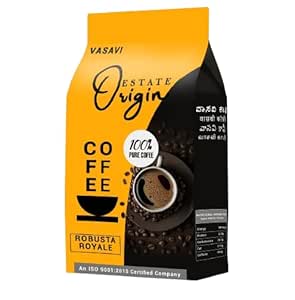 VASAVI Robusta Royale Flavour Medium Coarse Coffee Powder – Small Batch Roasted for Maximum ...