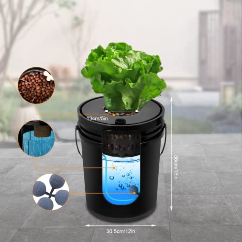 DWC Hydroponics Growing System, Multi Barrel Hydroponic Machine, 5 ...