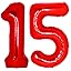 Amazon.com: Giant 40 Inch Red Number 33 Balloon Red 33th Birthday ...