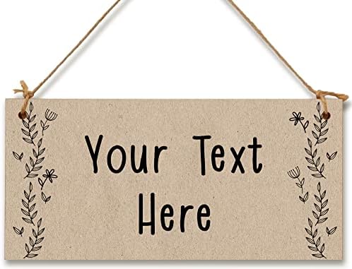 Personalised Your Text Here Sign - Crafty Bunting Design - Custom Door ...