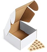 Amazon.com: Eupako 8x6x6-Small-Shipping-Boxes-30-Pack-White-Corrugated ...