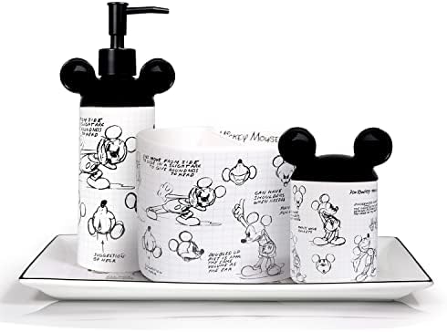 Amazon.com: Disney Minnie Mouse Bathroom Soap Dispenser Set - 2 Piece ...