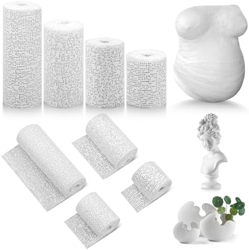 8 Rolls Plaster of Paris Bandage for Modelling, 5/7.5/10/ 15CM x 2.7M ...
