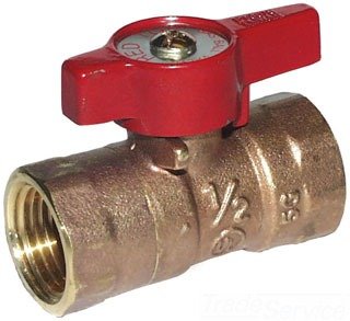 LEGEND VALVE AND FITTING T-3005 1/2" X Fnpt T-3005 Red Top Economy Gas ...