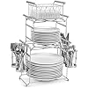 Amazon.com - Sorbus Buffet Caddy — 7-Piece Stackable Set Includes Plate ...